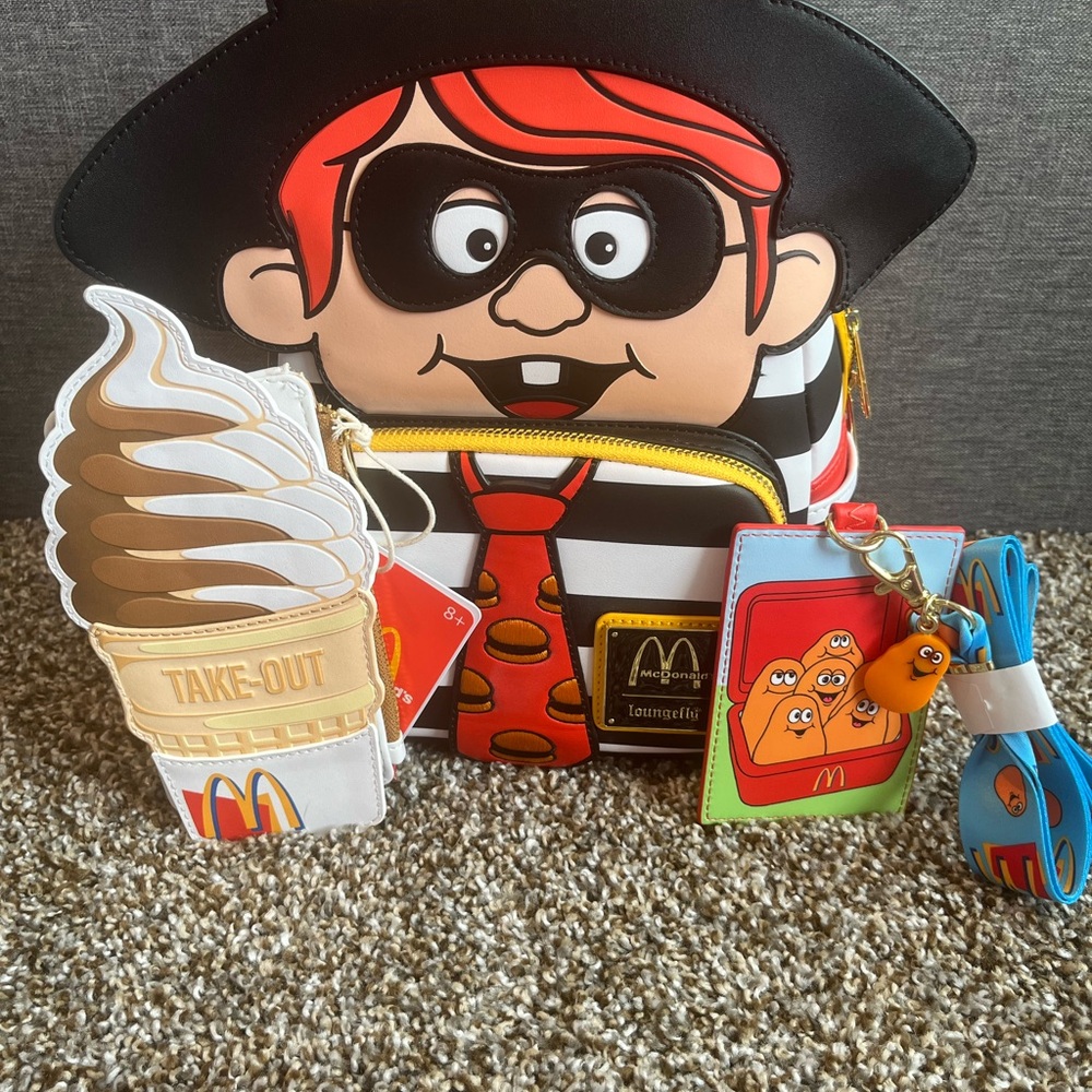 Mcdonald's Hamburglar Loungefly Mini Backpack Cardhol… - Gem
